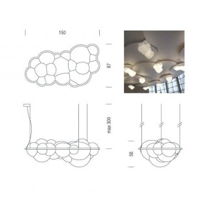 Nuvola Lampada da parete soffitto Nemo - Agof Store